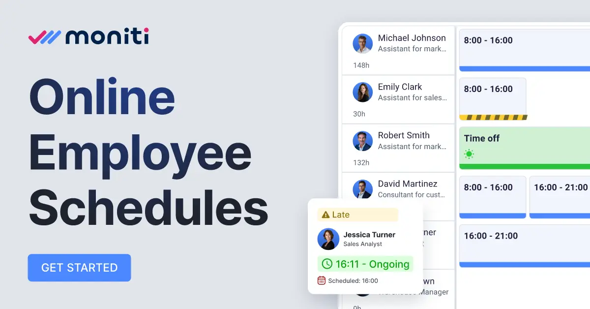 Employee Scheduling App | Moniti